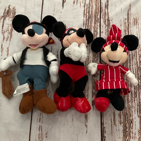 Disney | Toys | Three Mickey Mouse Plushies | Poshmark
